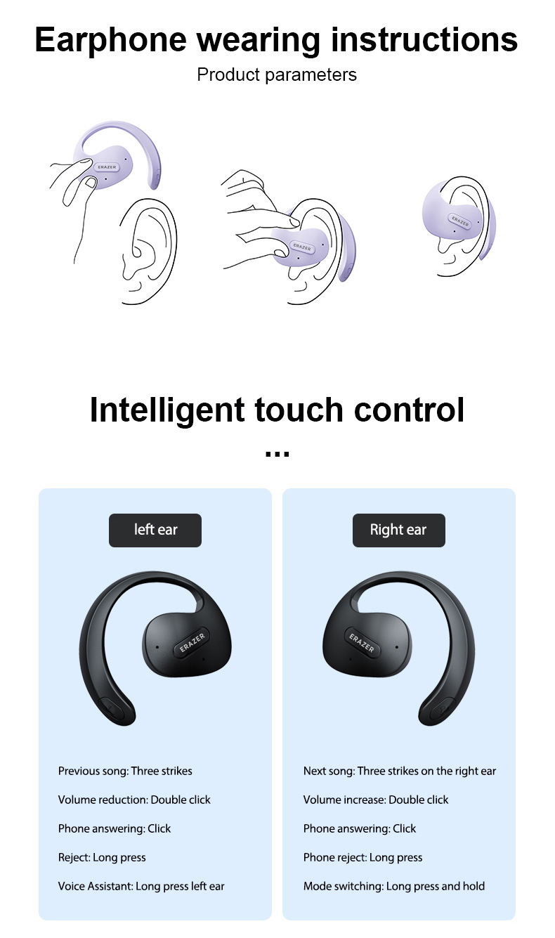 Lenovo X15 Pro OWS Open Earphone Bluetooth Earphone Sport Earphone ...