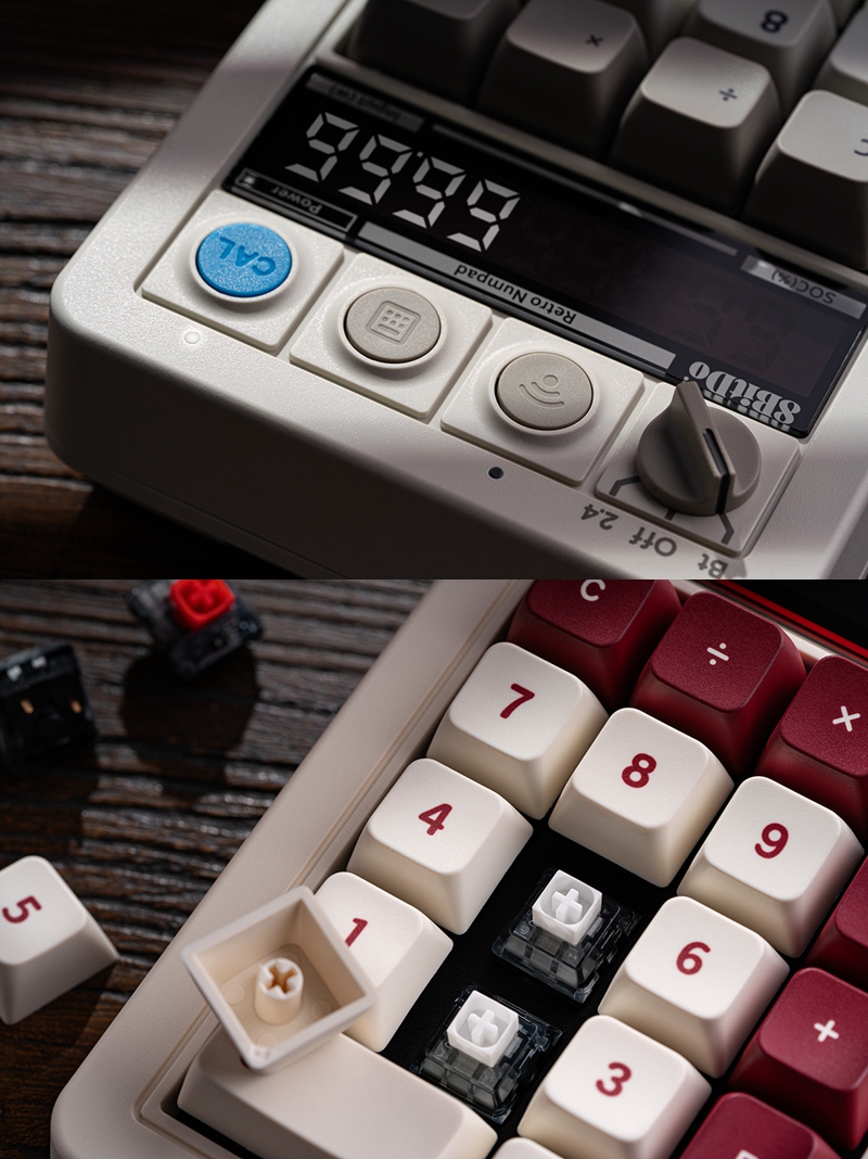 8BitDo Retro 18 Mechanical Numpad C64/M/N/Fami Edition Compatible with ...
