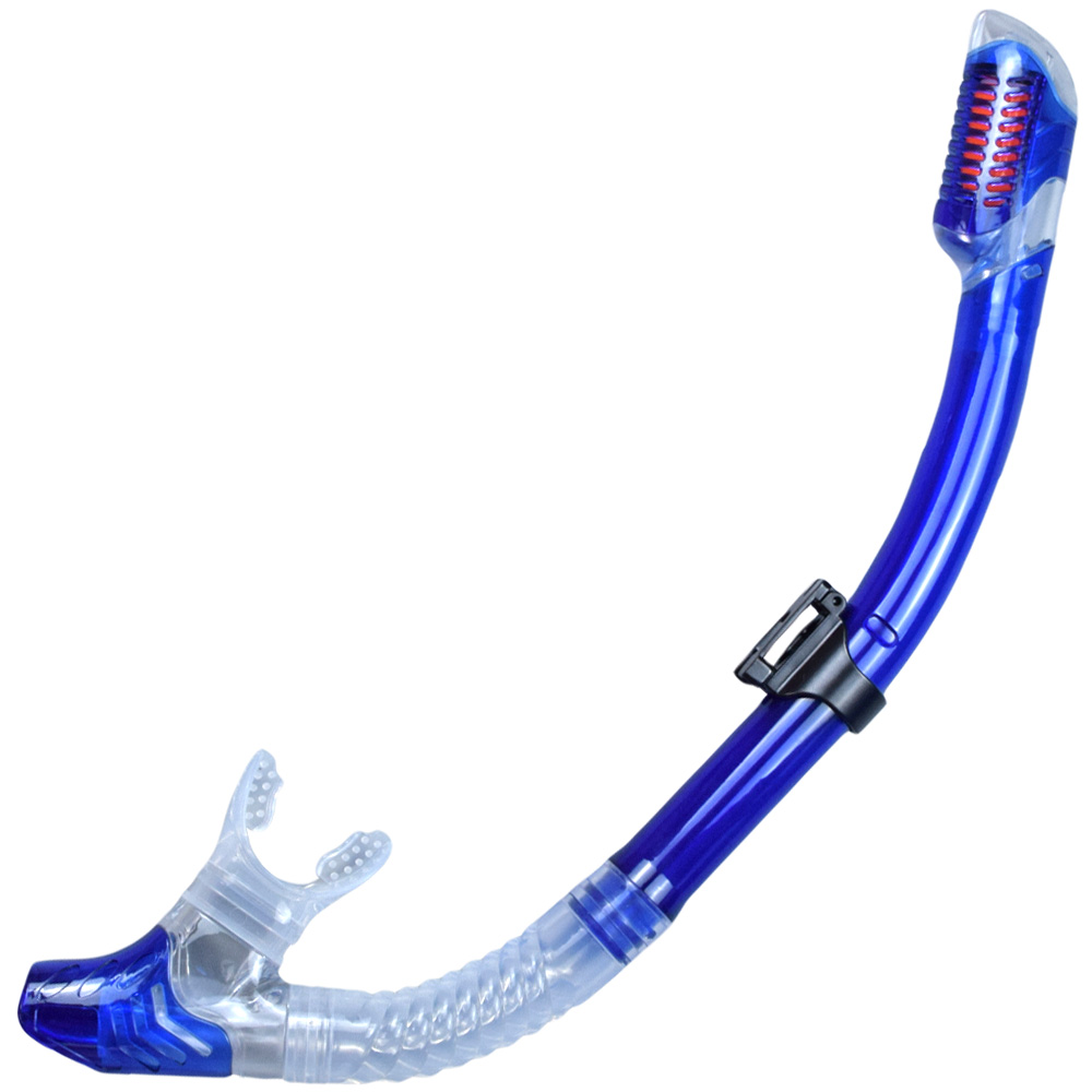 Dry Snorkel Tube Easy Breath Scuba Diving Splash Guard Top Valve ...