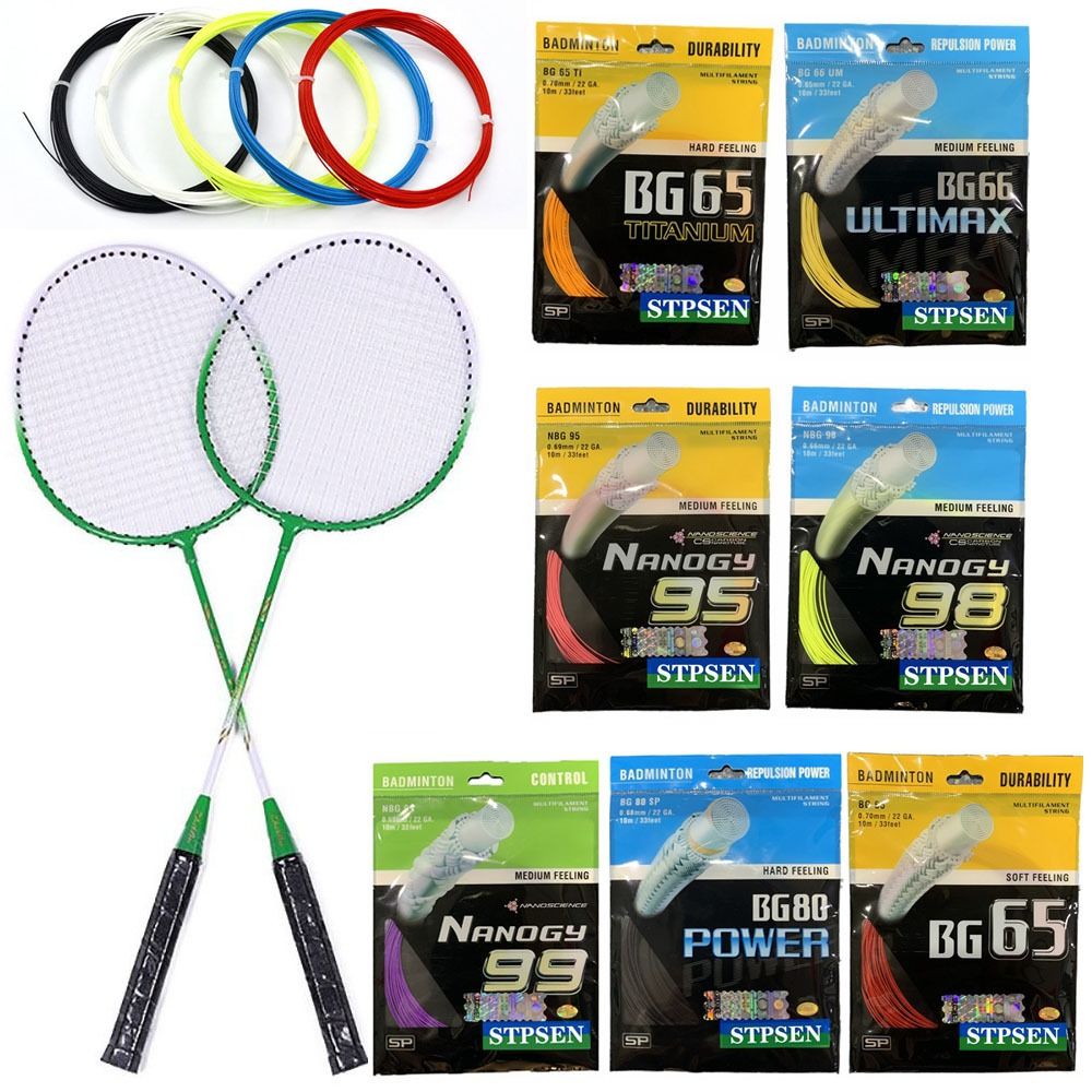 MYTHIS Badminton Racket String Random Color Badminton Racquet Wire 10M ...