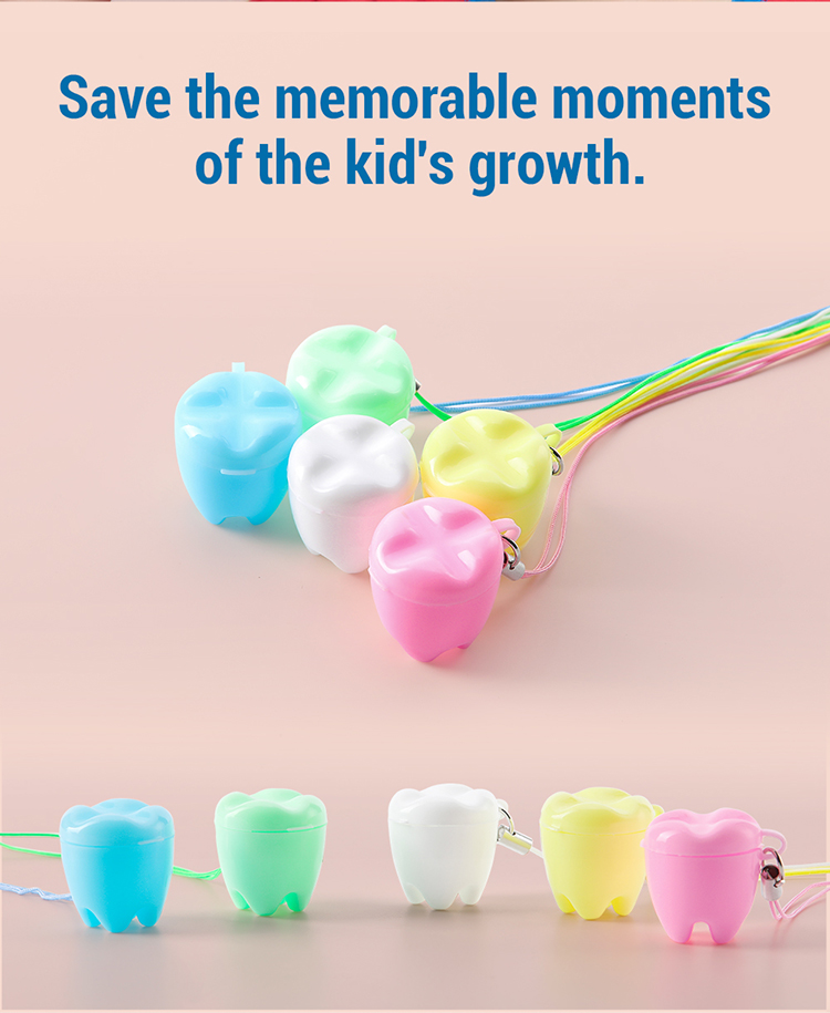 Baby Tooth Box Tooth Shape Kids Milk Teeth Storage Boxes Dental Gift ...