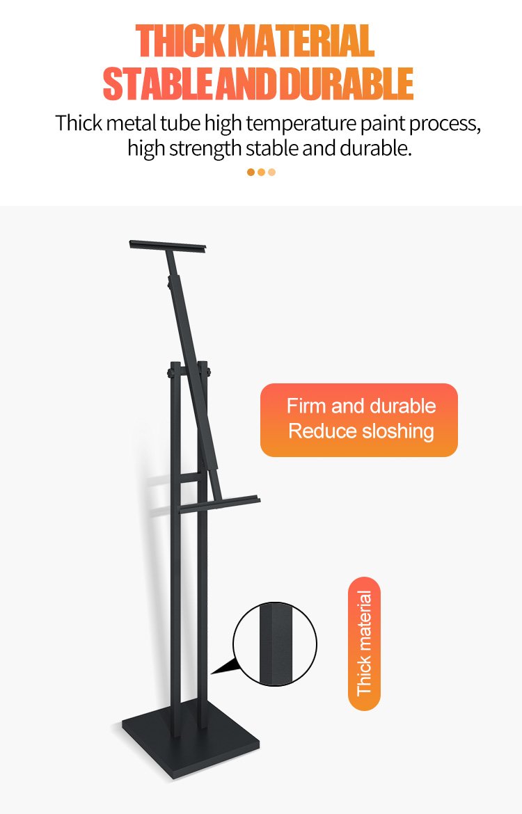 360-degree rotation Adjustable Display Slide Stand Poster Banner Stand ...