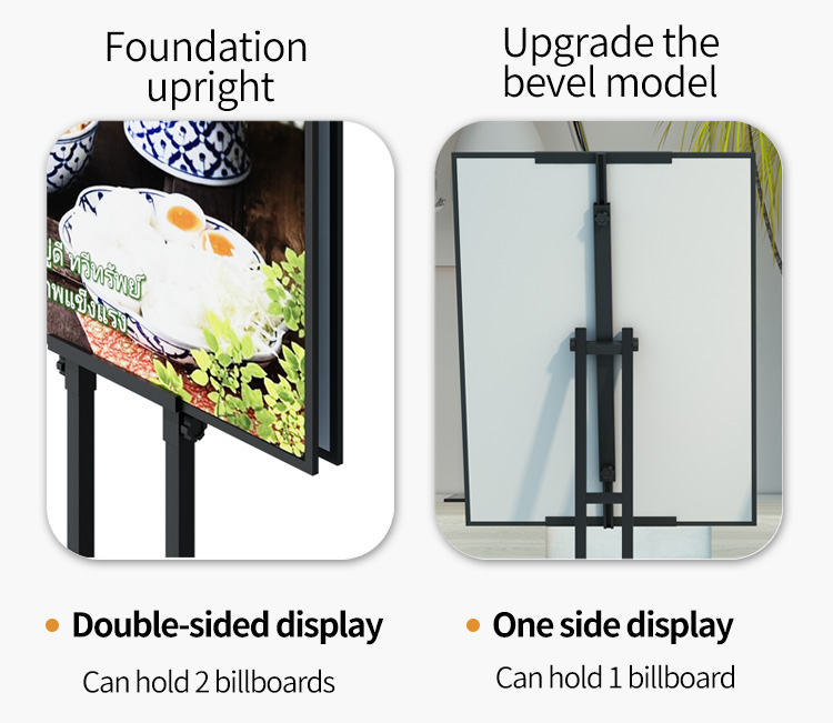 360-degree rotation Adjustable Display Slide Stand Poster Banner Stand ...