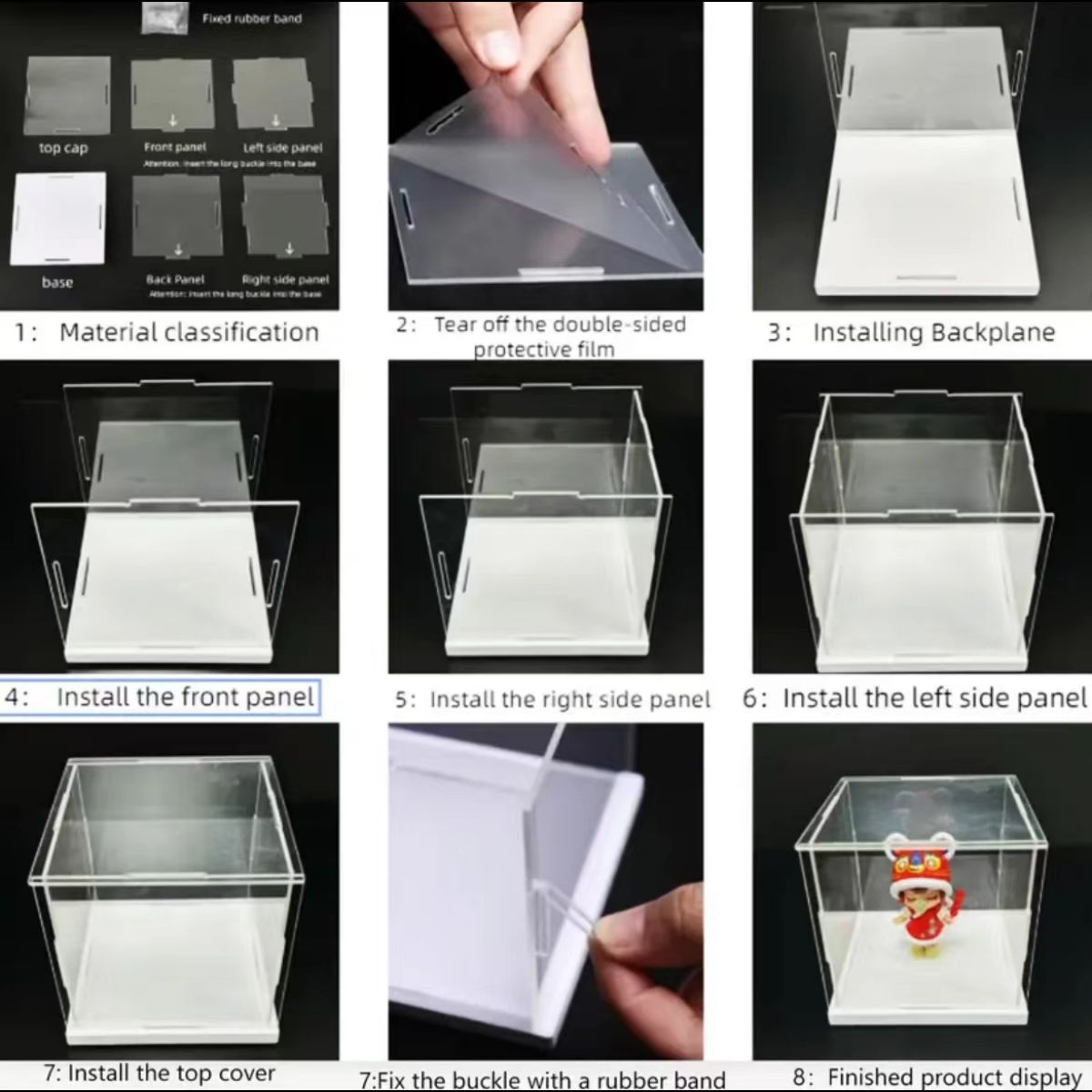 Transparent dust cover acrylic display box, hand storage box, LEGO ...