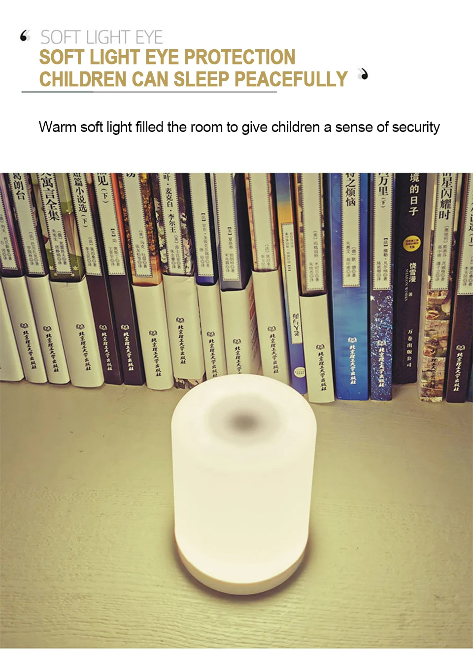 Rechargeable Bedside Lamp Dimmable Table Touch Night Light Bed Lamp ...