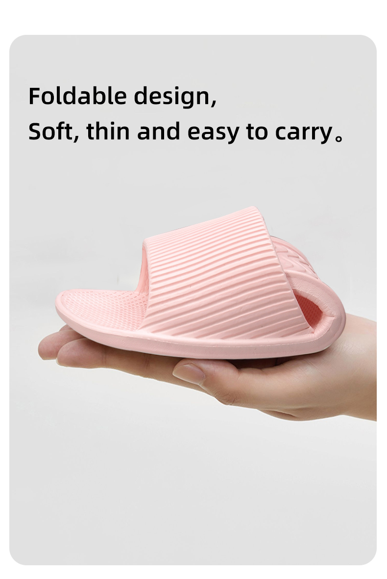 Summer Travel Slippers Women 2024 New Style Foldable Portable Home Soft ...