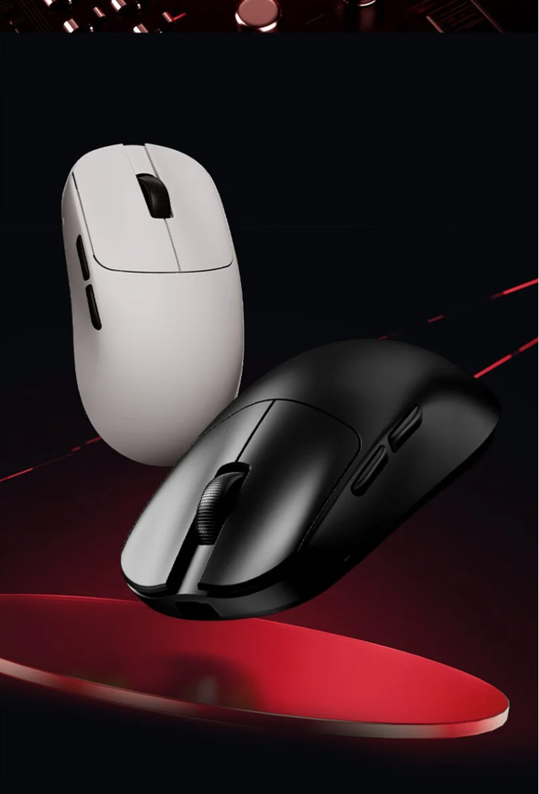 VXE MAD R dual-mode esports gaming mouse, PAW3950, dual 8K hole free ...