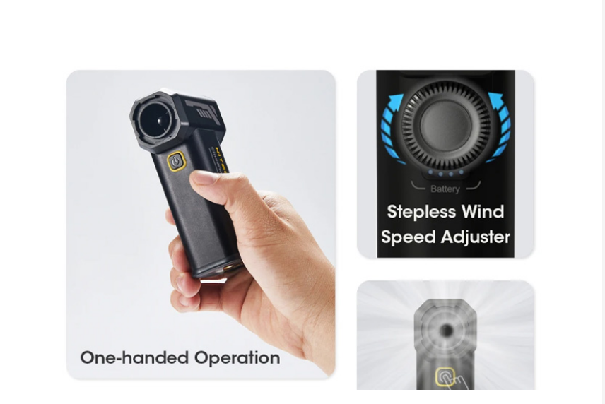 NITECORE CW20 Multi functional Pocket Photography Fan, Electric ...