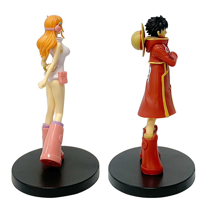 16.5cm Anime One Piece Figure Monkey D Luffy Nami DXF Figure The ...
