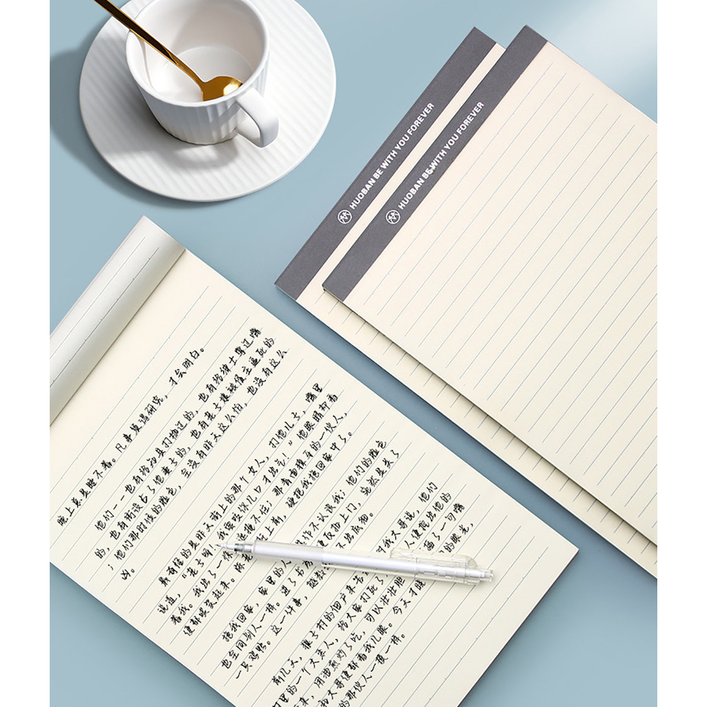 A5/B5 70 flip up notebooks with simple lines/thick notebooks | Shopee ...