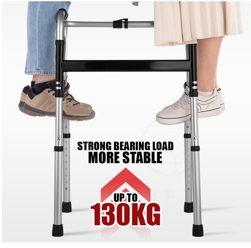 【Fast delivery】Foldable Walking Frame Tongkat 4 Kaki Bantu Jalan ...