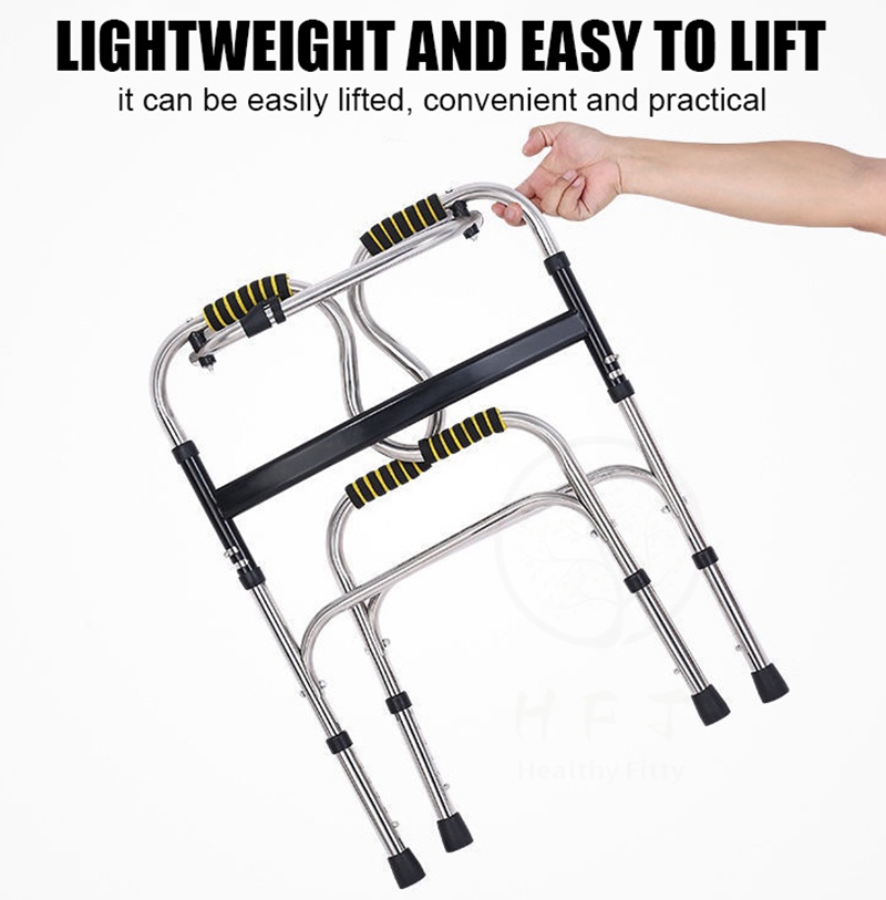 【Fast delivery】Foldable Walking Frame Tongkat 4 Kaki Bantu Jalan ...