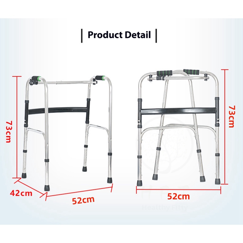 【Local shipment】Walking Frame Curve Handle with Wheel & Shower Seat ...