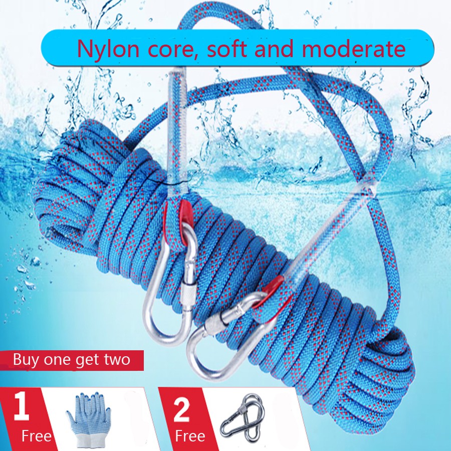 【Local shipment】12mm Static Rope for Climbing, Rappelling, Abseiling ...