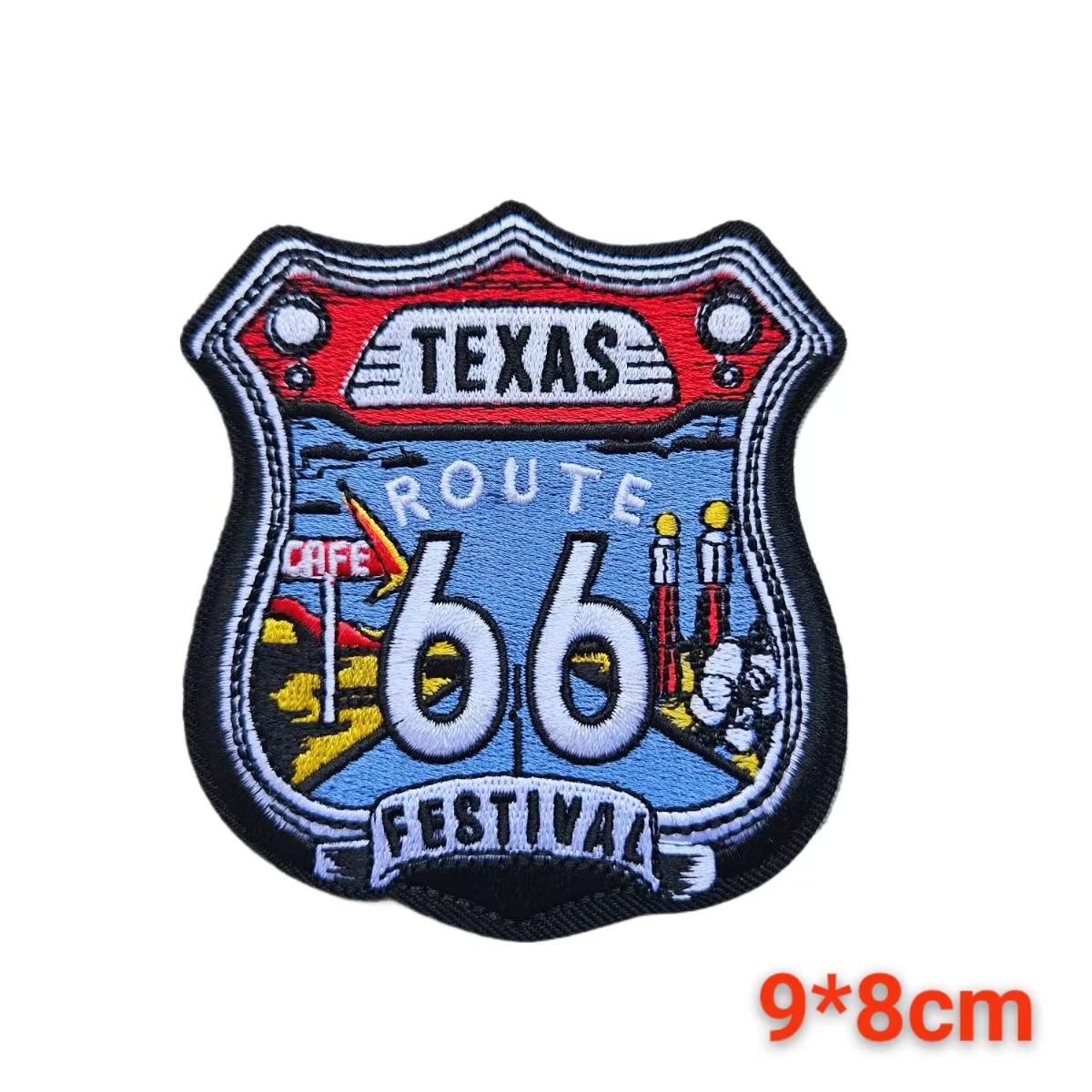 Custom Logo Embroidery Iron On Sew On ROUTE 66 Harley-Davidson ...