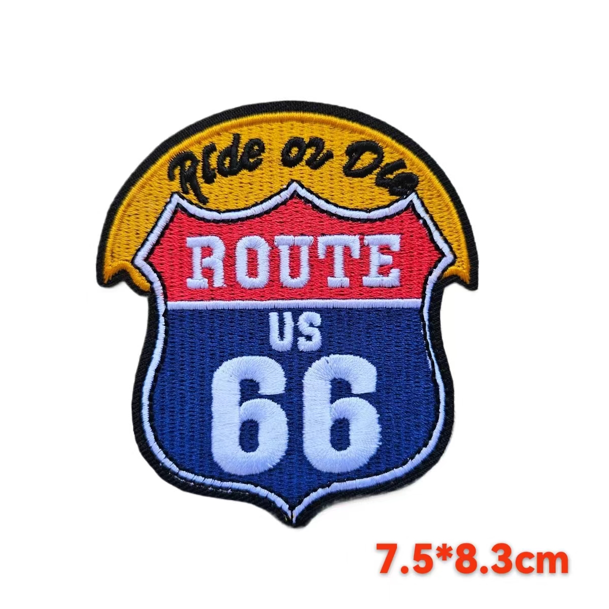 Custom Logo Embroidery Iron On Sew On ROUTE 66 Harley-Davidson ...
