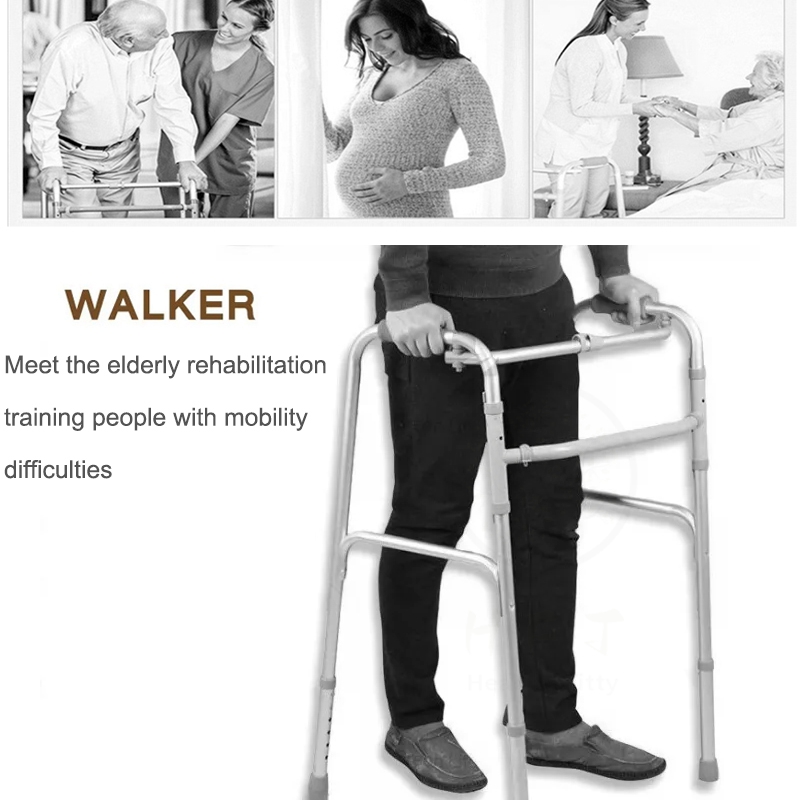 【HFT】 Walking Frame Light Weight Stainless Steel Foldable Walking Frame ...