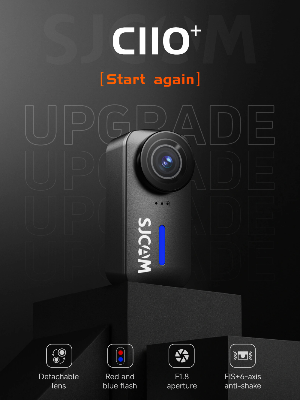 SJCAM C110/C110Plus Sports Action camera Waterproof/Motorcycle /Outdoor ...