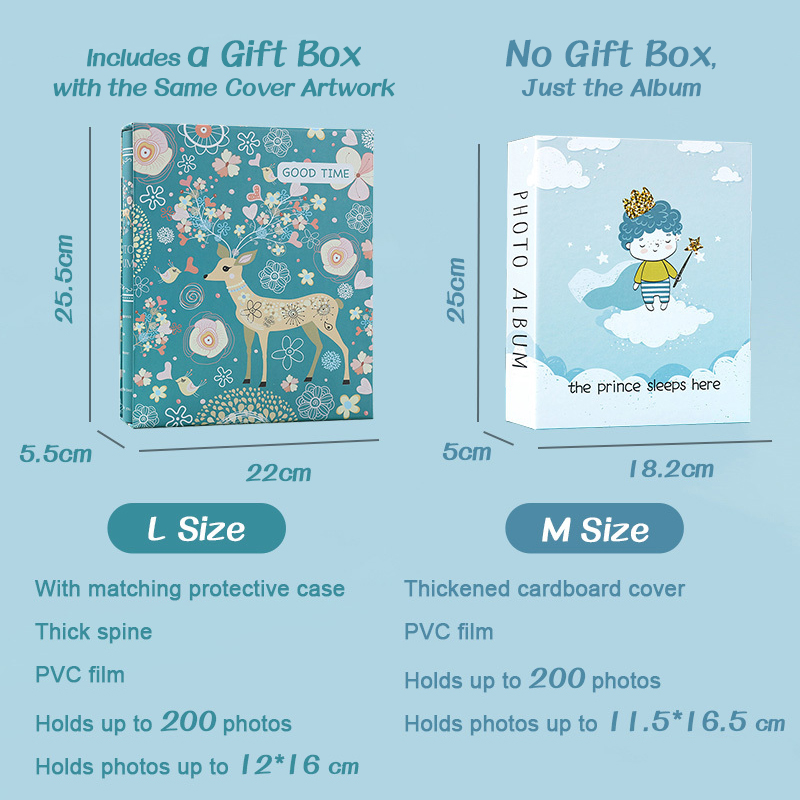 【ship in 24H】4R Photo Album With Box Pocket Insert-type Large Capacity ...