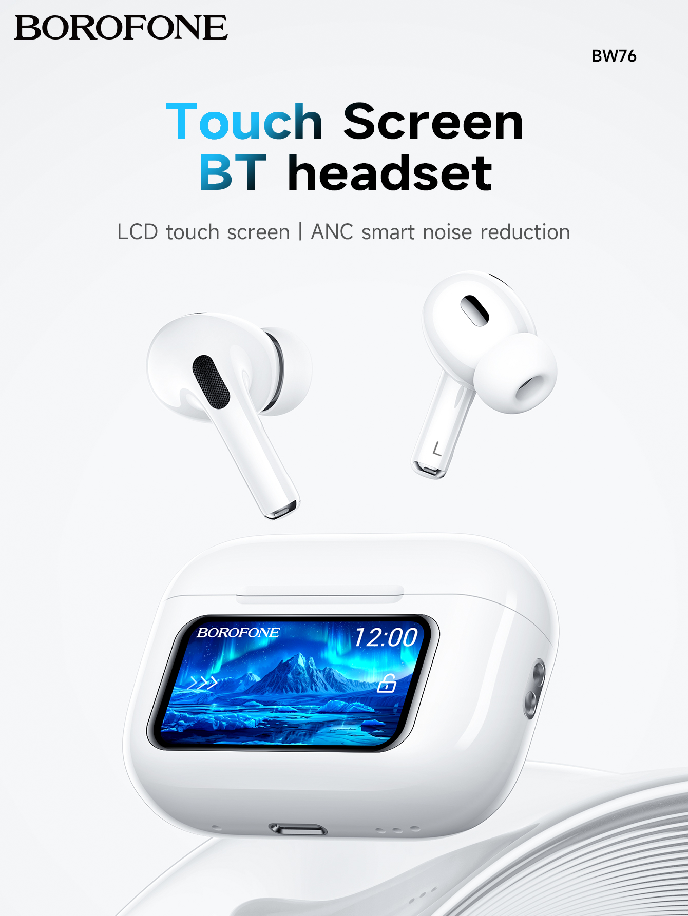 BOROFONE Original BW76 TWS True Wireless Bluetooth Earphones ANC Noise ...