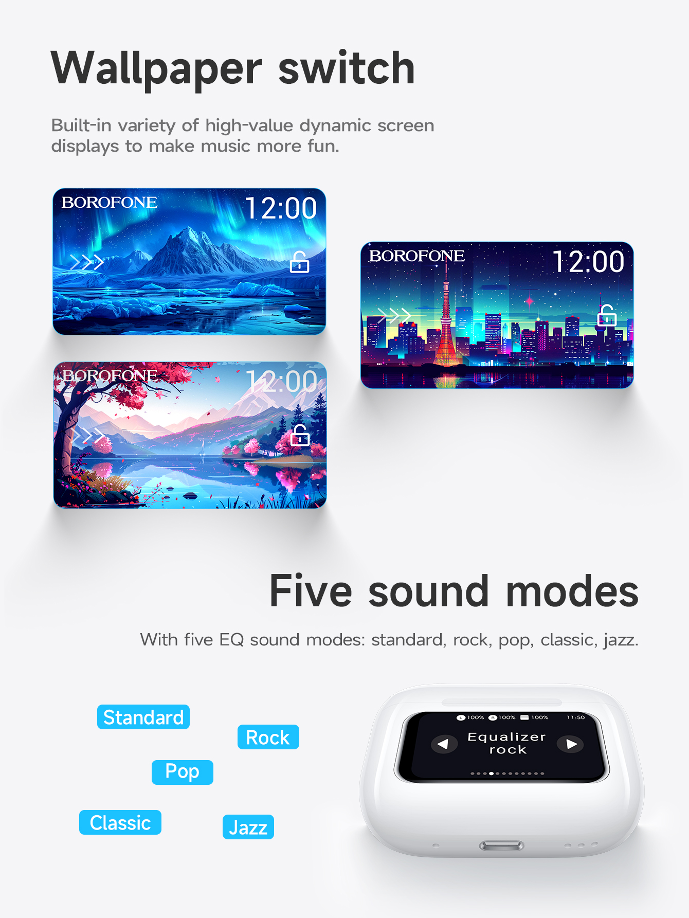 BOROFONE Original BW76 TWS True Wireless Bluetooth Earphones ANC Noise ...