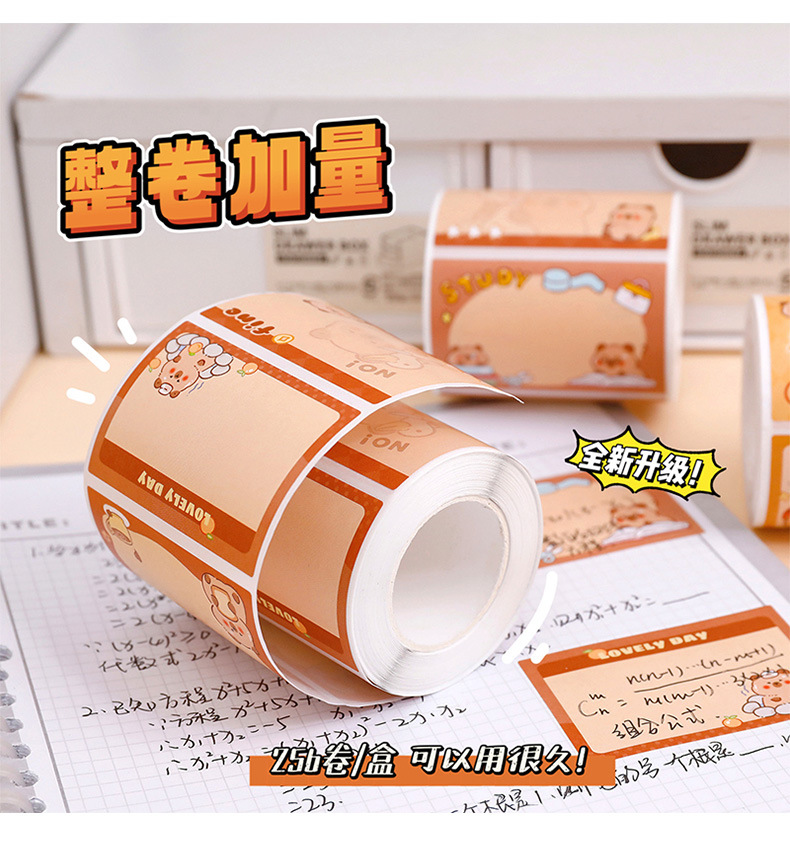Kapibara Pull-out Post-it Notes Capybara Tear-off Sticky Note Paper ...