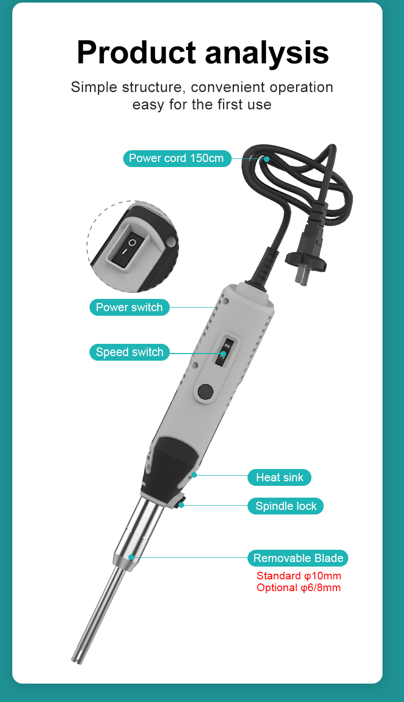 JOANLAB 220V Handheld High-speed Homogenizer Dispersion Emulsifier ...