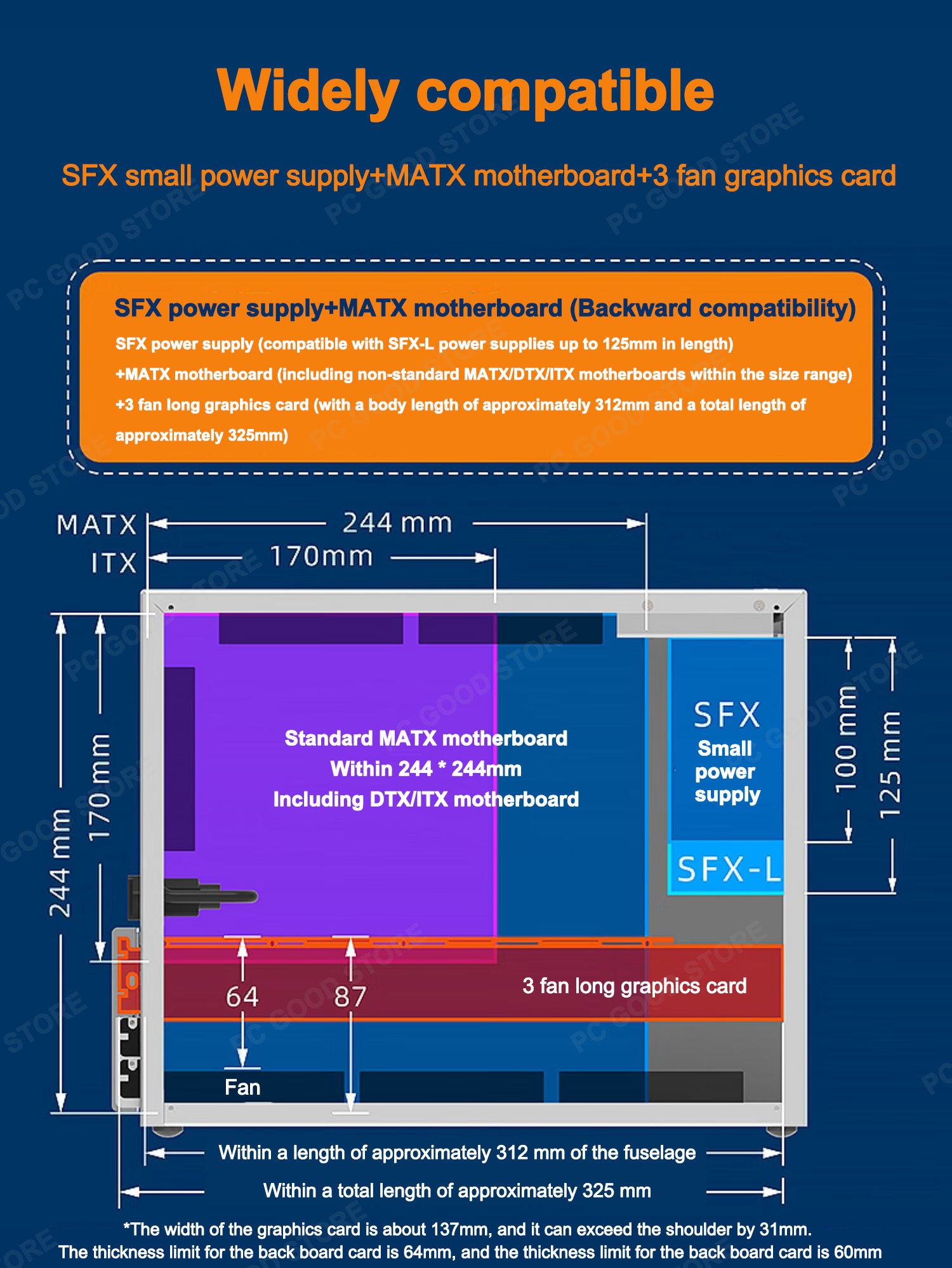 ZZAW C2P/C2 All Aluminum MATX Case Side Tempered Glass ATX Power Mini Gaming Computer Desktop ...