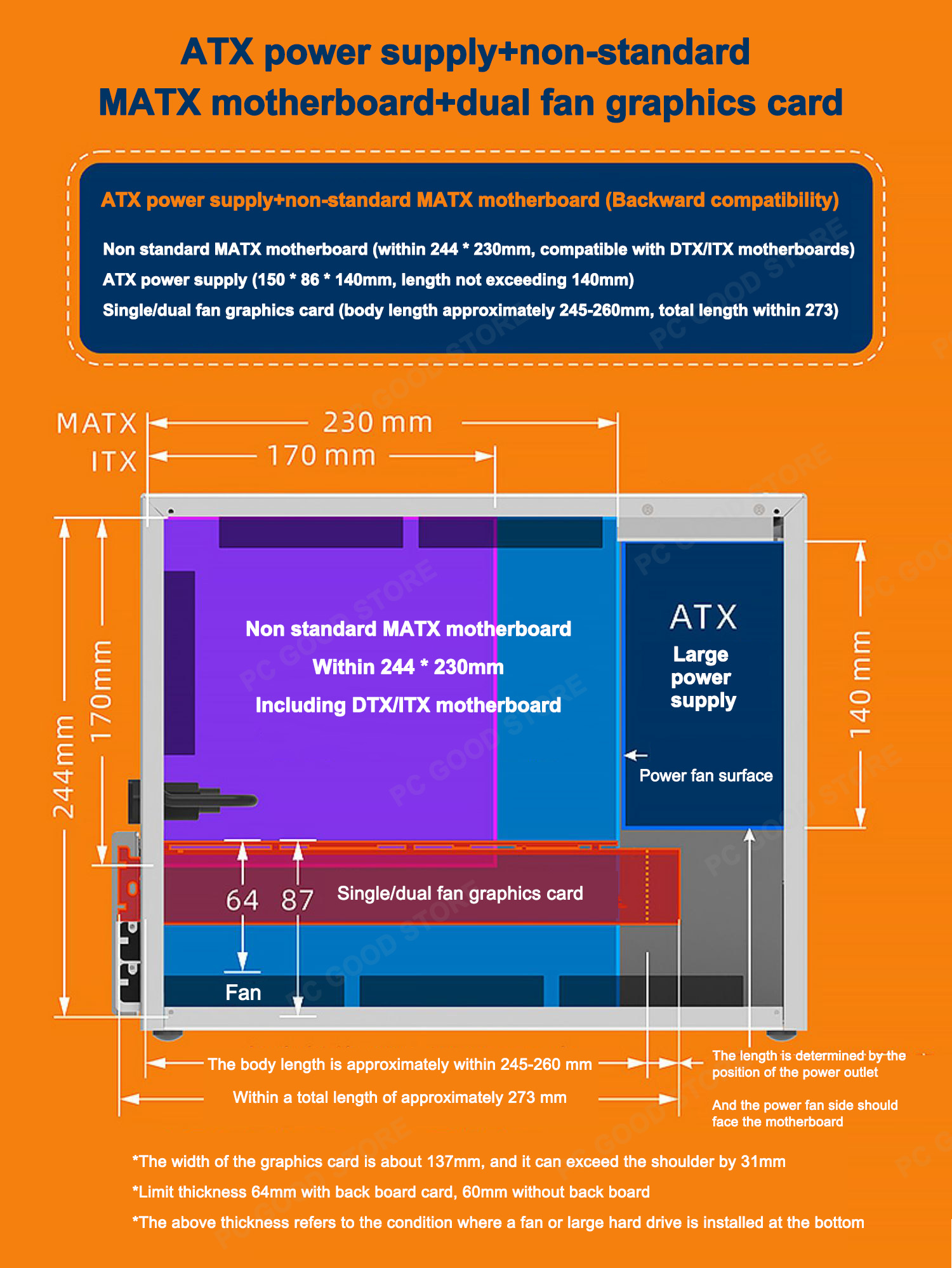 ZZAW C2P/C2 All Aluminum MATX Case Side Tempered Glass ATX Power Mini Gaming Computer Desktop ...