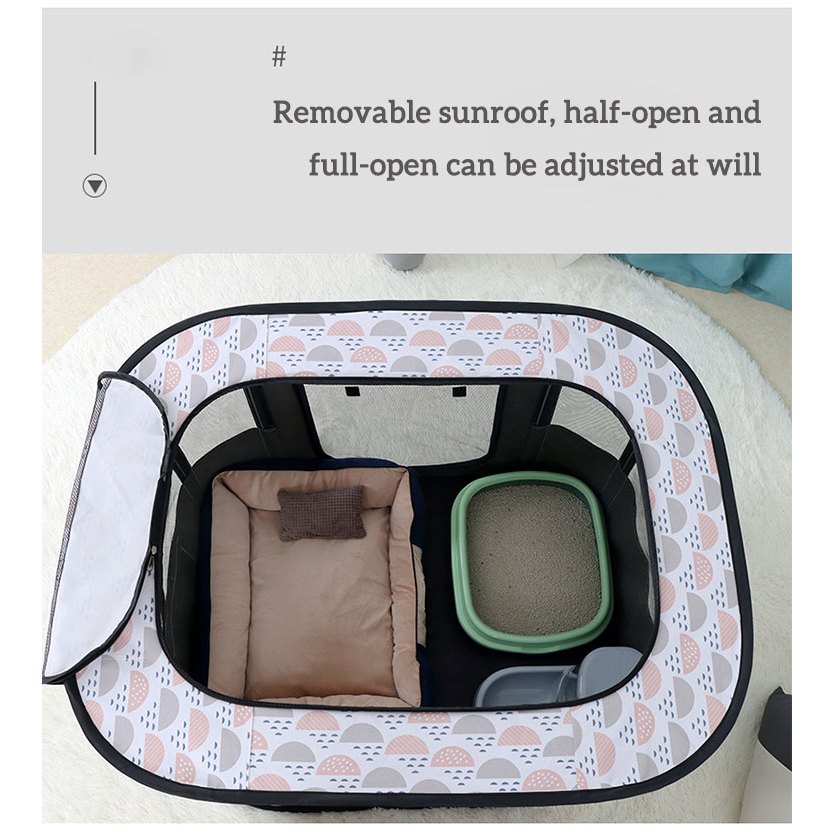 Portable Outdoor Cattery Fences Pet Tent Houses For Foldable Indoor Cat ...
