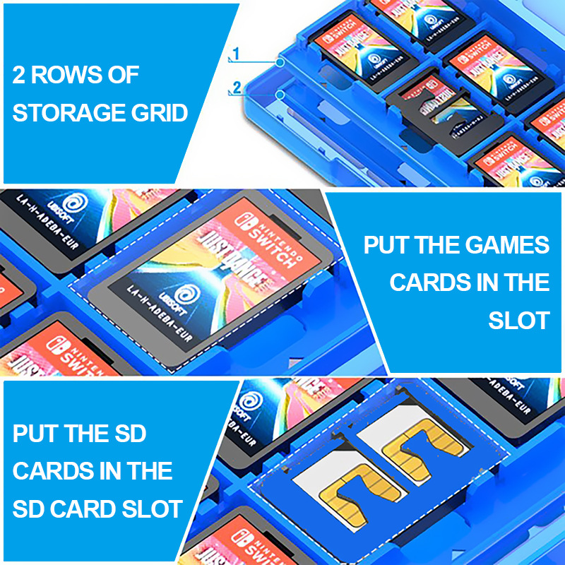 24+2 Slot For Nintendo Switch Game Card Box Switch OLED Storage Box ...