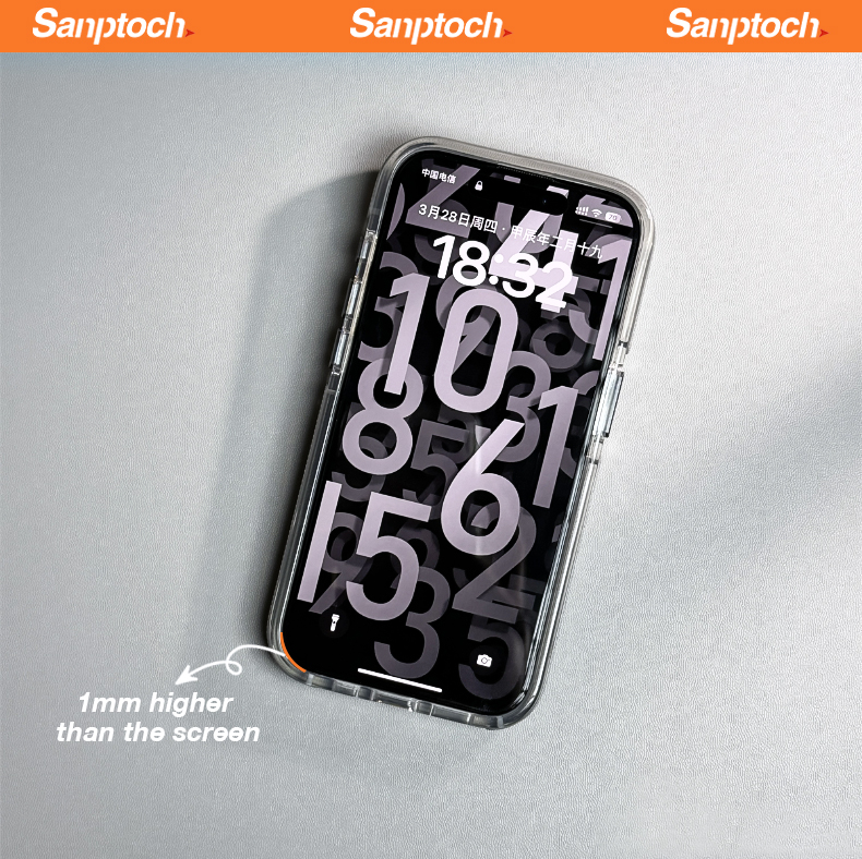 Sanptoch For Magnetic Invisible Stand Phone Case For iPhone 16 / 15 ...