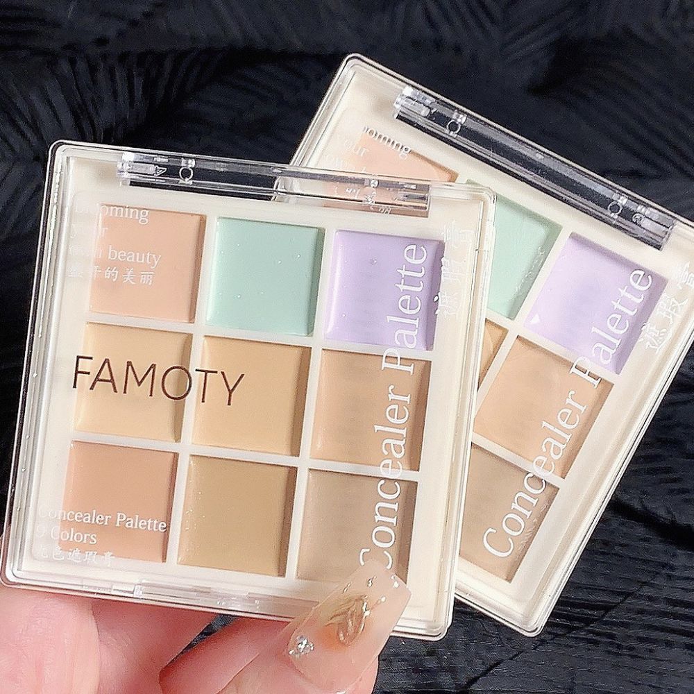 Nine-color concealer, blemishes, dark circles, tear troughs ...