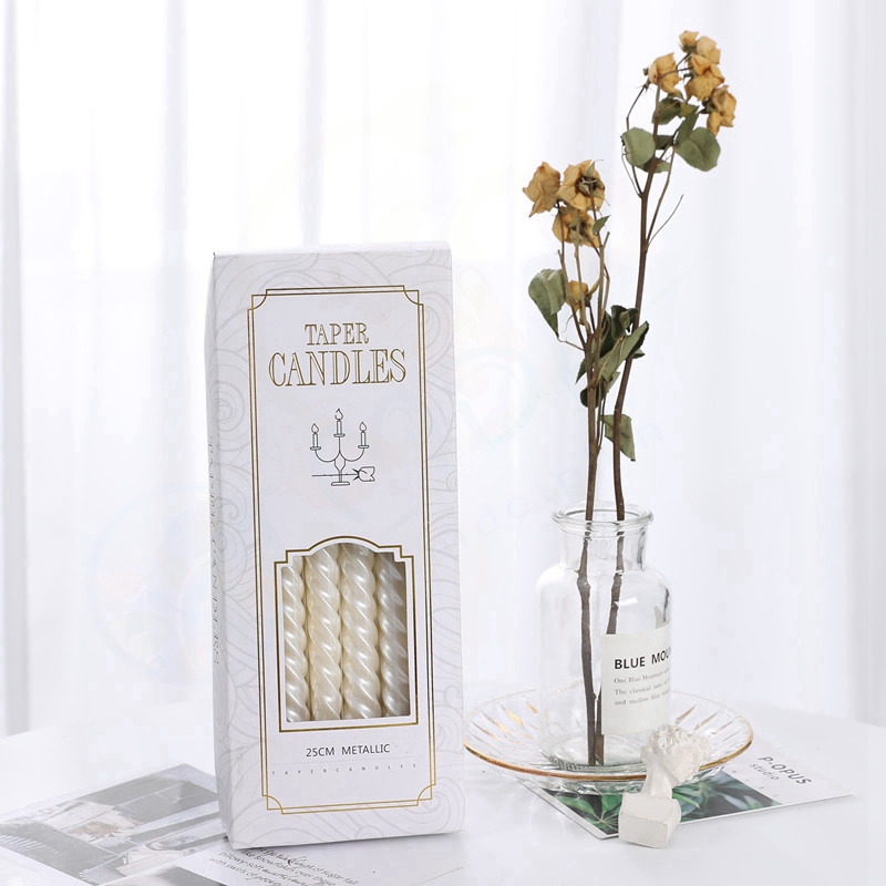 HWE*Candle Romantic Dinner Lilin Candlelight Dinner Long Twist Candle ...