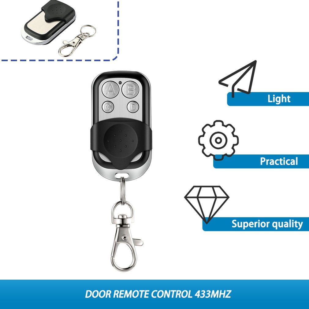 Metal Push Button Remote Control Transmitter ABCD / Lock Unlock 4Button ...