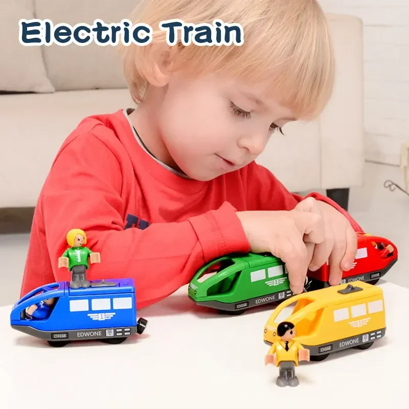 Magnetic Electric Wooden Train Track Toy For Standard Wooden Train ...