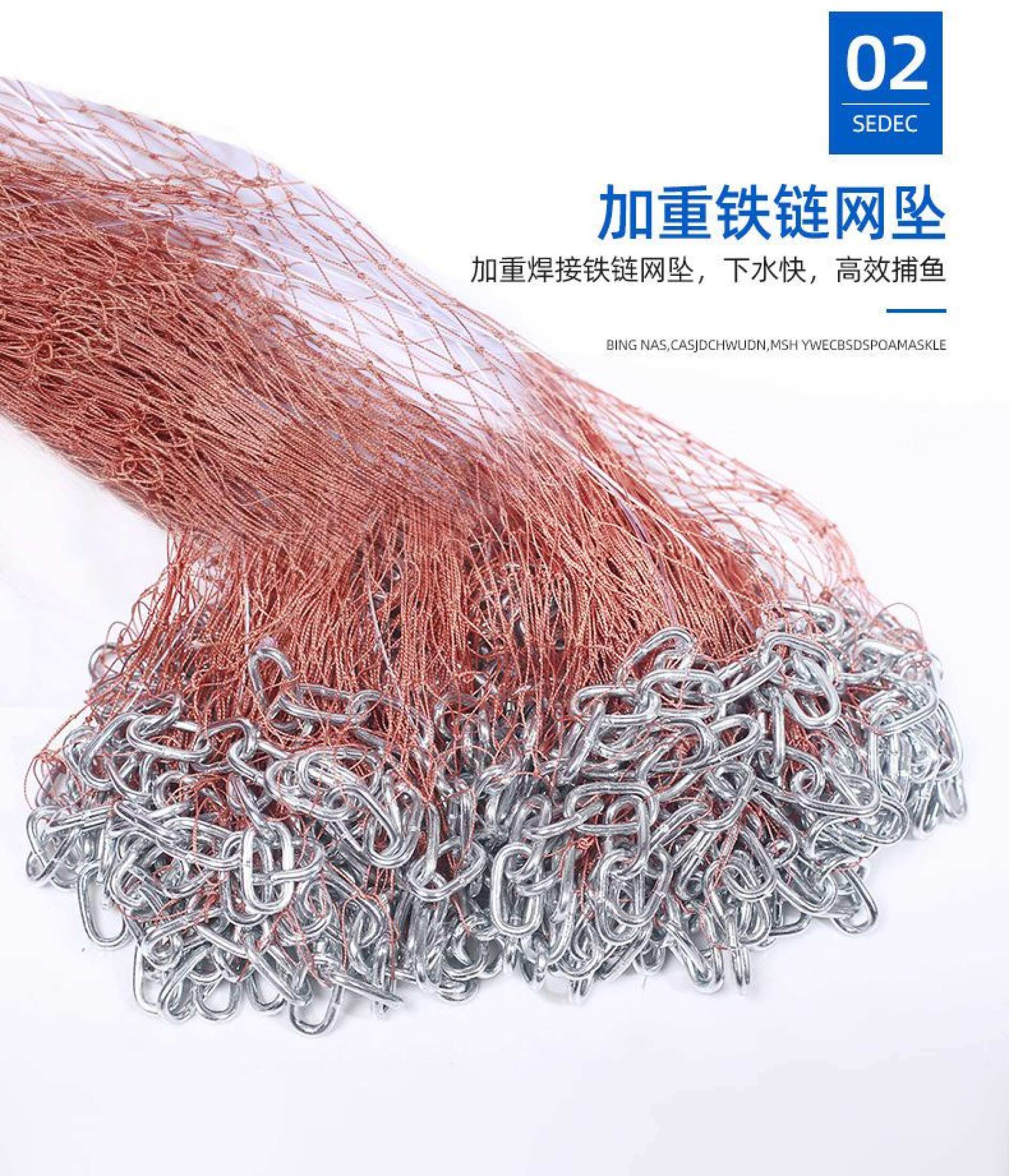 2.4/3/3.6M Fishing Net Jaring Ikan Hand Casting Fish Net Udang Jaring ...