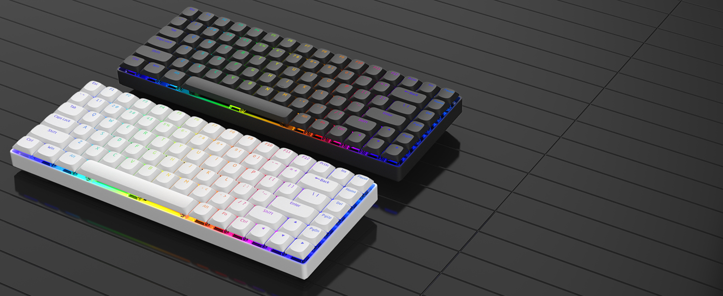 WOMIER 118 Keys Low Profile PBT Keycap Gradient keycaps Horizon Keycap ...