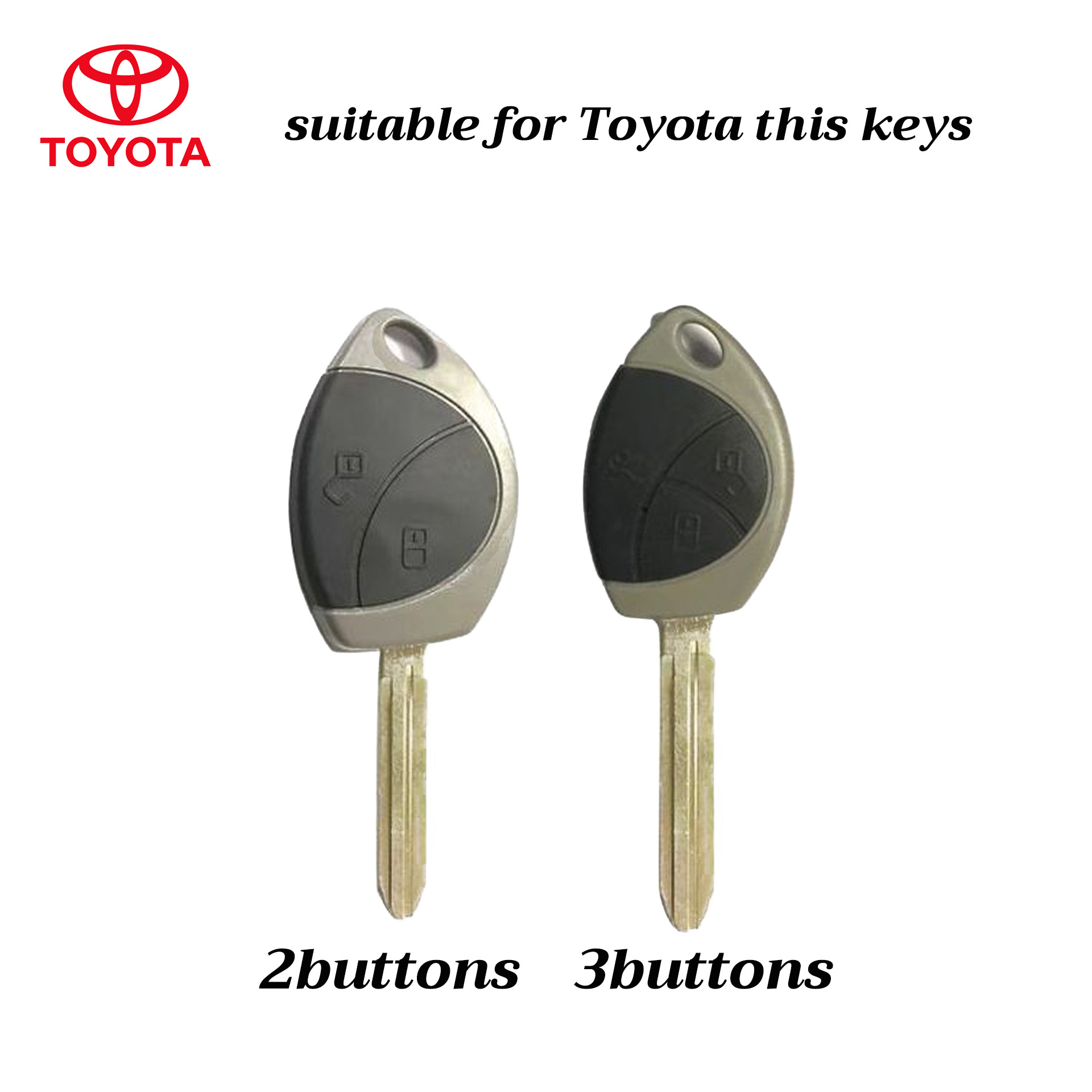 Toyota INNOVA HILUX VIGO VIOS car key case for Toyota 2buttons/3buttons ...