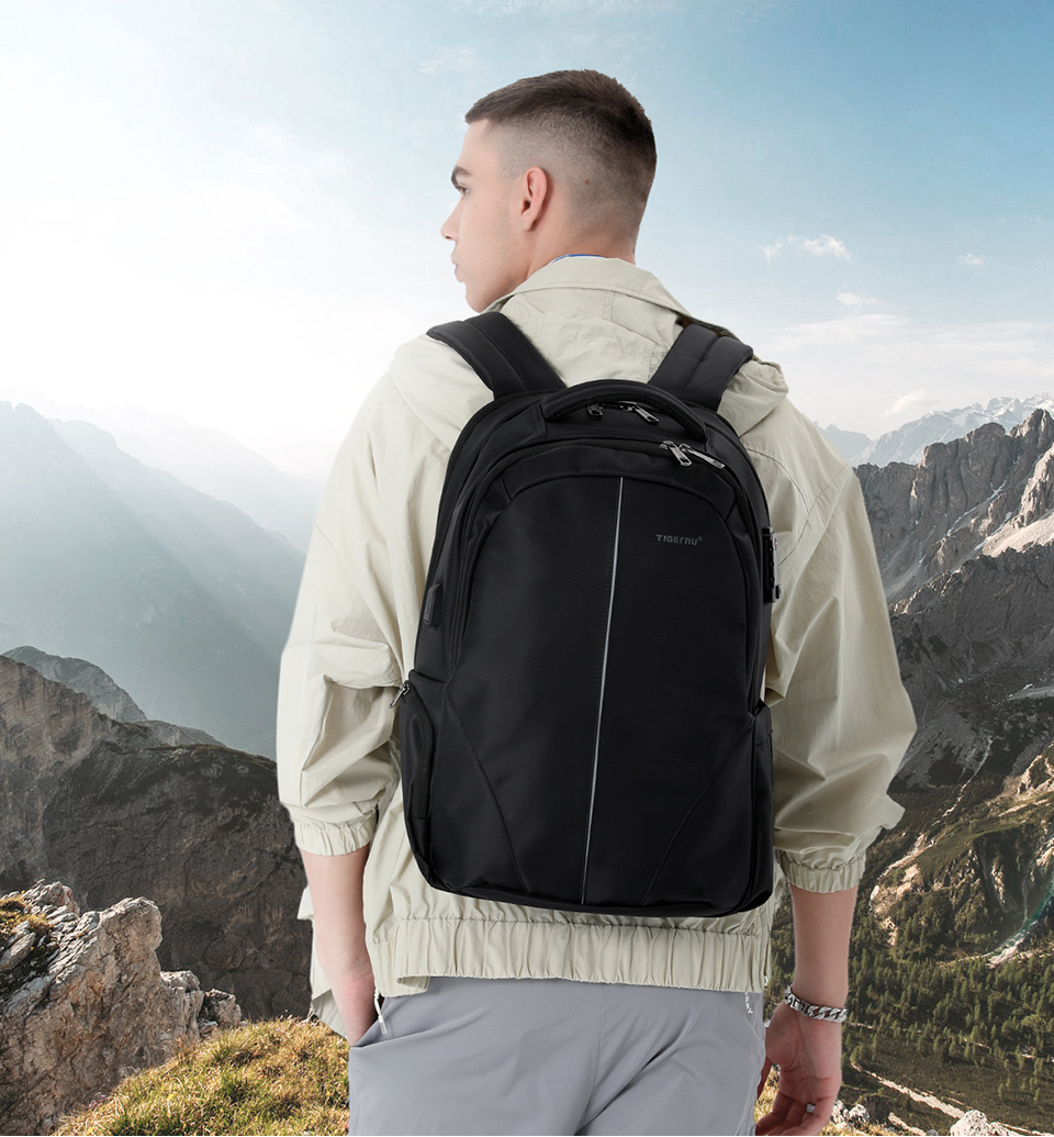 Tigernu 3105-4A Nylon Expandable Laptop Backpack Waterproof ...