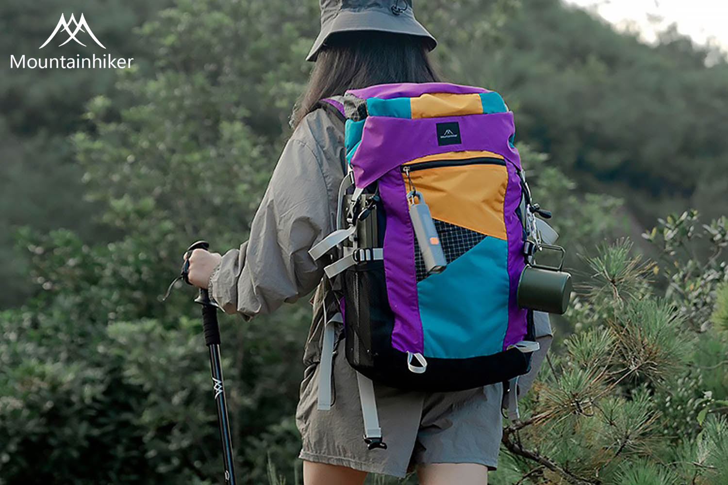 MOUNTAINHIKER Outdoor camping travel hiking backpack 27/35L camping ...