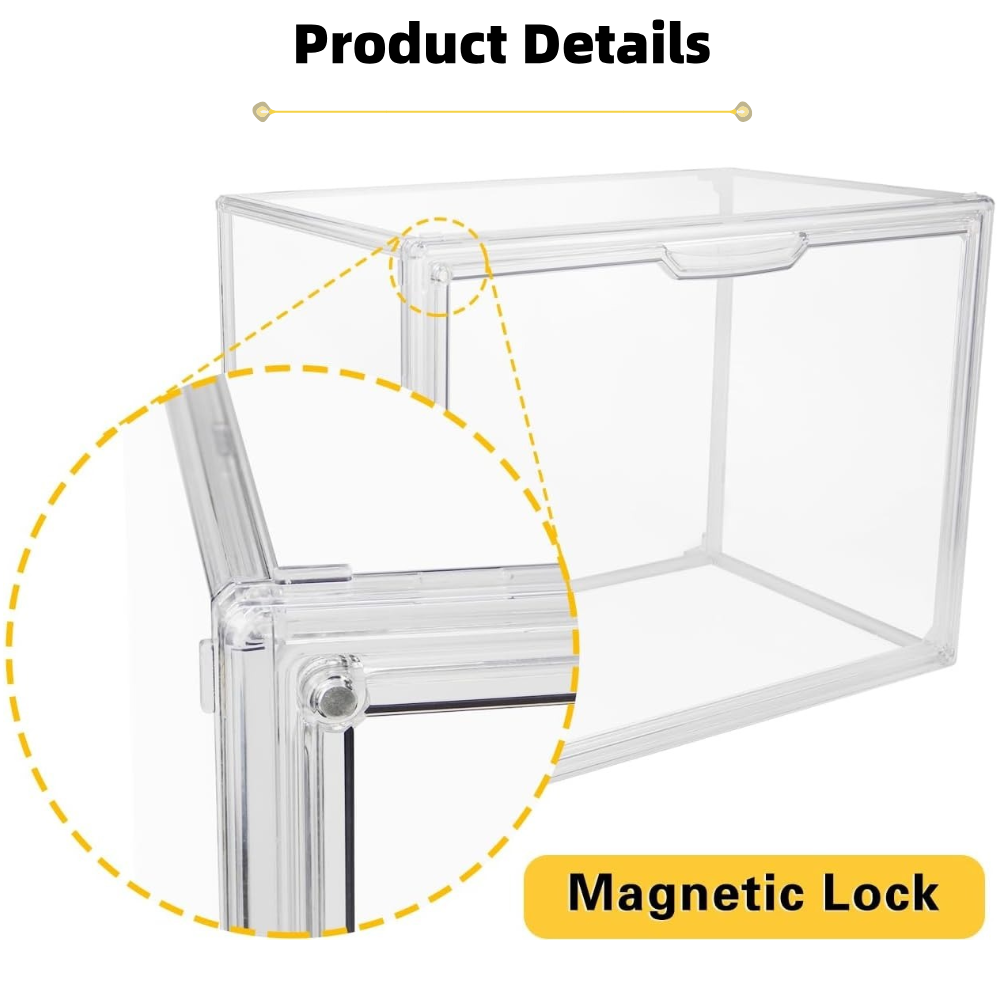 Blind Box Acrylic Display Box Clear Stackable Plastic Storage Bins with ...