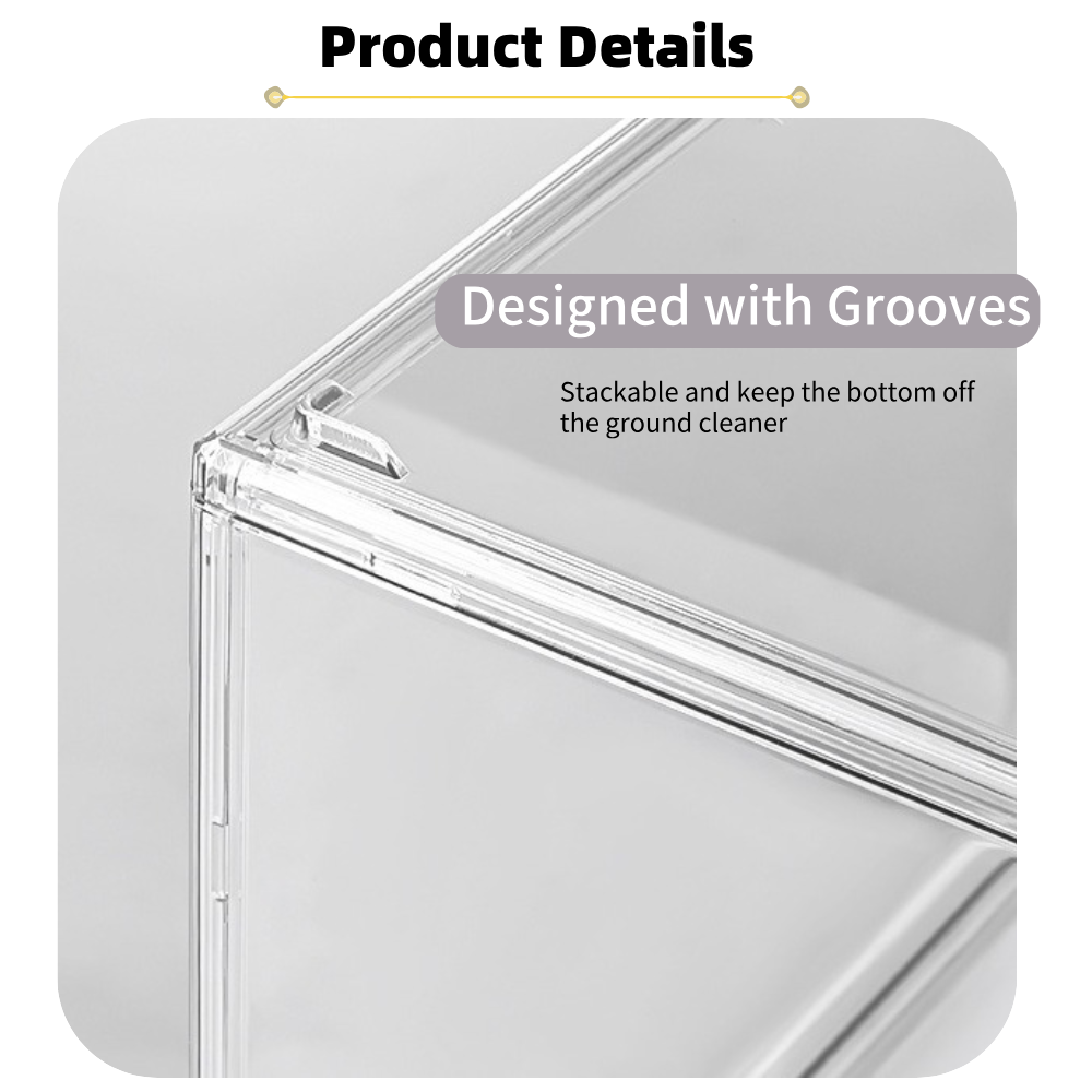 Blind Box Acrylic Display Box Clear Stackable Plastic Storage Bins with ...
