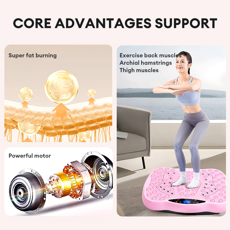 Vibration Platform Machine Power Plate Upgrade Adjustable Speed Body ...