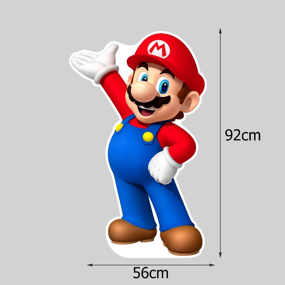 92cm Super Mario Backdrop Cutout Princess Peach Luigi Mario Mosaic ...
