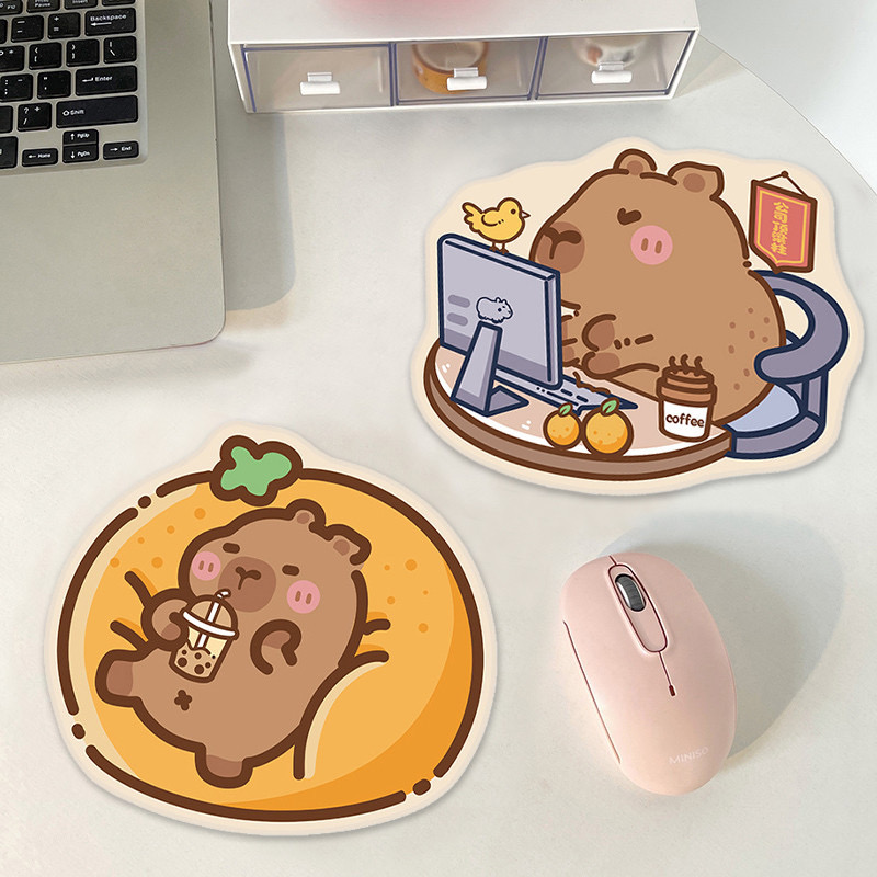 Creative Capybara Mouse Pad Cute Cartoon Mouse Mat Home Office Desktop ...