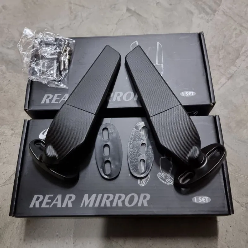 FOR Universal MOTORCYCLE Winglet Rearview Mirrors V2 Alloy NINJA ...