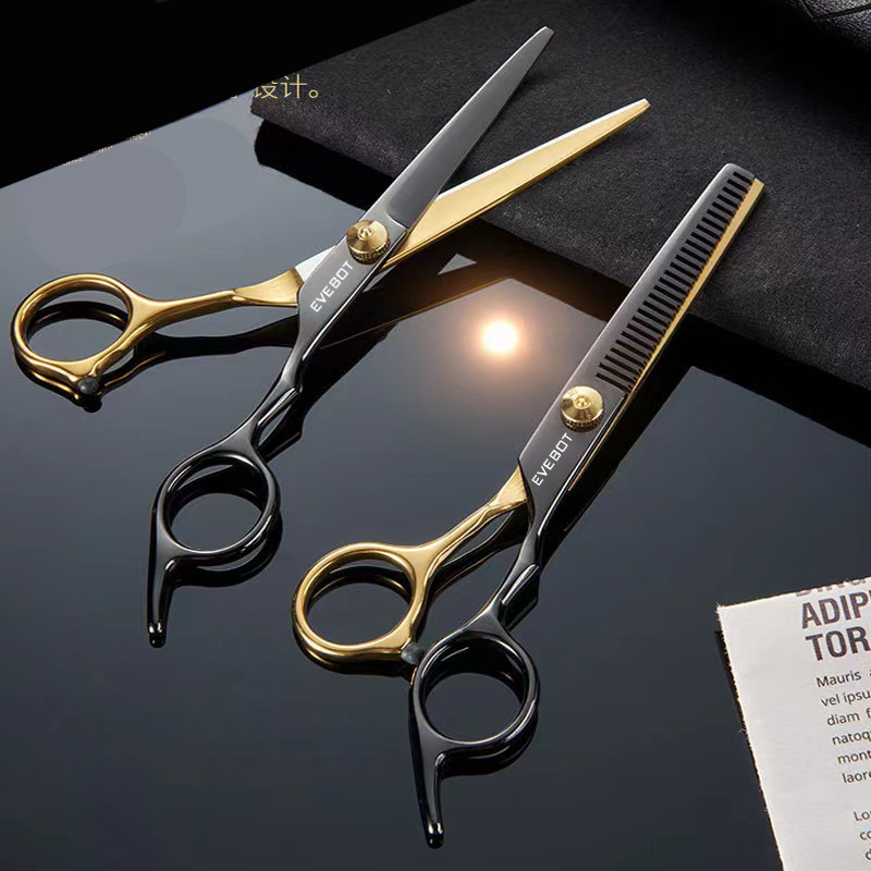 FoCase Rec Hair Scissors 10 PCS Hair Scissor Set Flat Scissor Thin ...