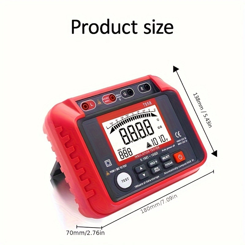 Digital Megohmmeter Insulation Earth Resistance Meter Ohm Voltage ...