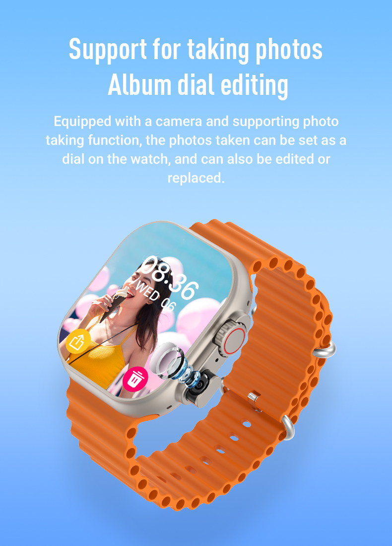 4G Smartwatch SIM Card Call Smart Watch Ultra Full Screen Bluetooth ...